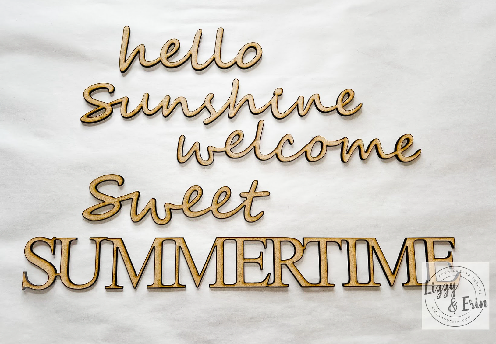 Woodshop - Summertime Word Pack – Erin Elizabeth Inspired LLC